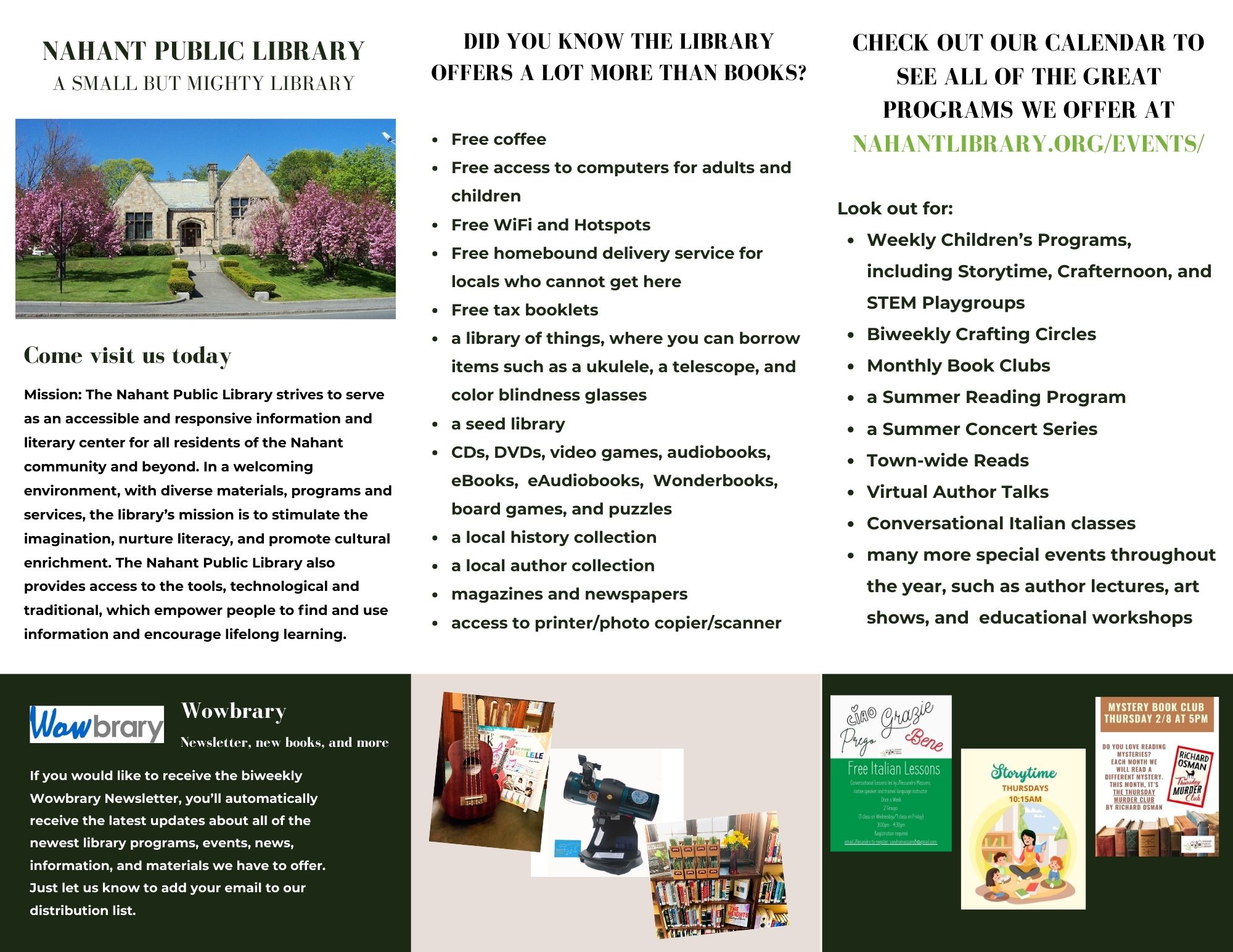 Small but Mighty Offerings - Nahant Public Library